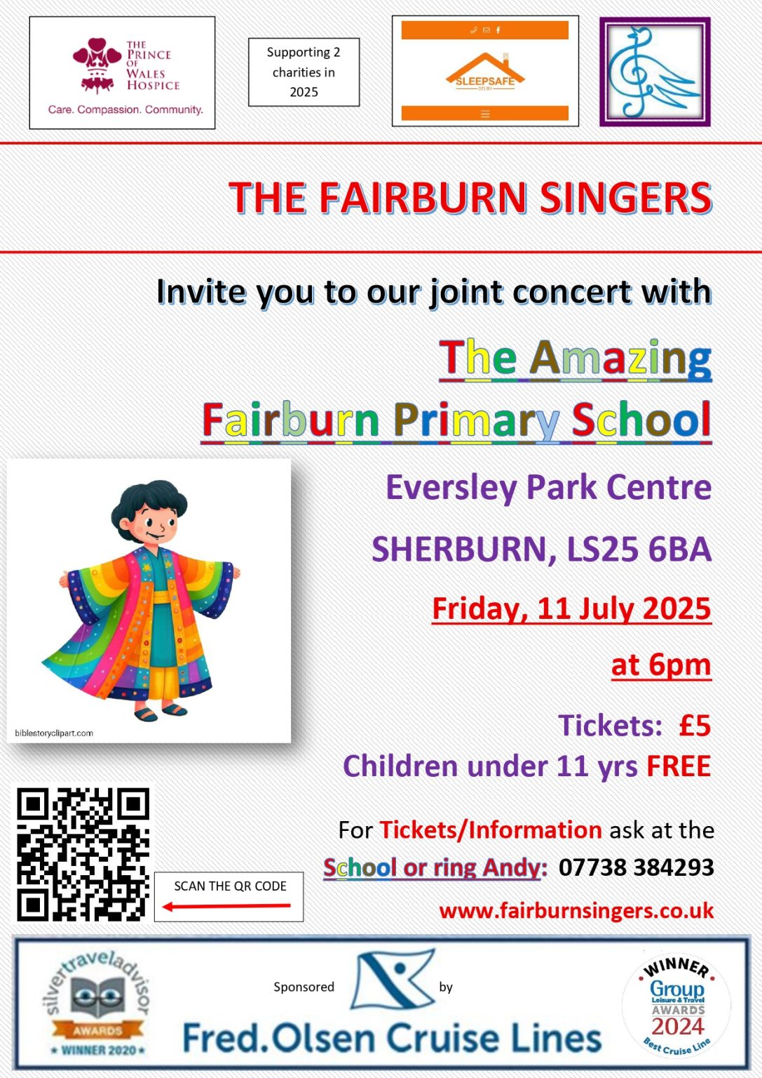 The Fairburn Singers concerts – July 11 & 21 – Sherburn-in-Elmet
